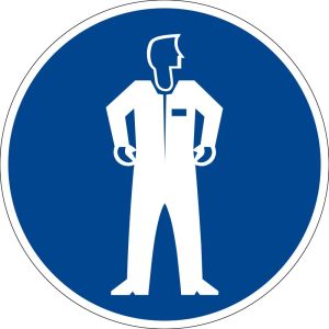 Gebotszeichen - Schutzkleidung tragen - Folie selb - online bestellen