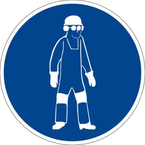 Gebotszeichen - Körperschutzmittel benutzen - Fol - online bestellen