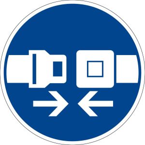 Gebotszeichen Sicherheitsgurt benutzen - Folie se - online bestellen